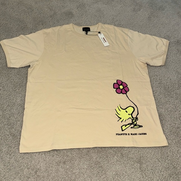 Marc Jacobs | Shirts | Marc Jacobs Snoopy Collab Marshmallow Tee | Poshmark